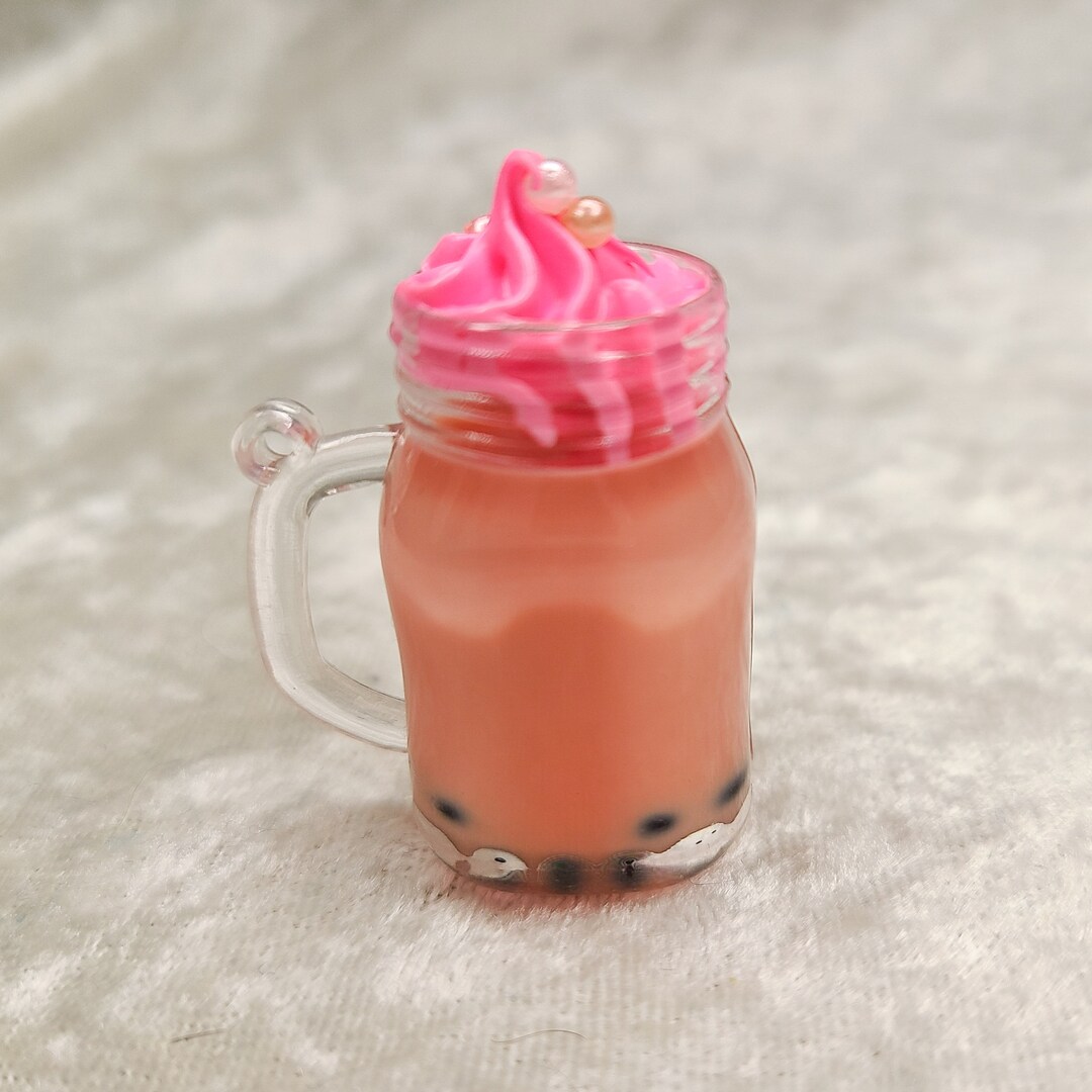 1/4 Mini MSD Doll Bjd Bubble Boba Pearl Tea Food Drink Salmon Pink - Etsy