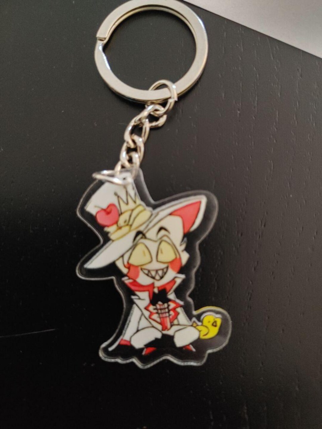 Lucifer Keychain hazbin Hotel - Etsy