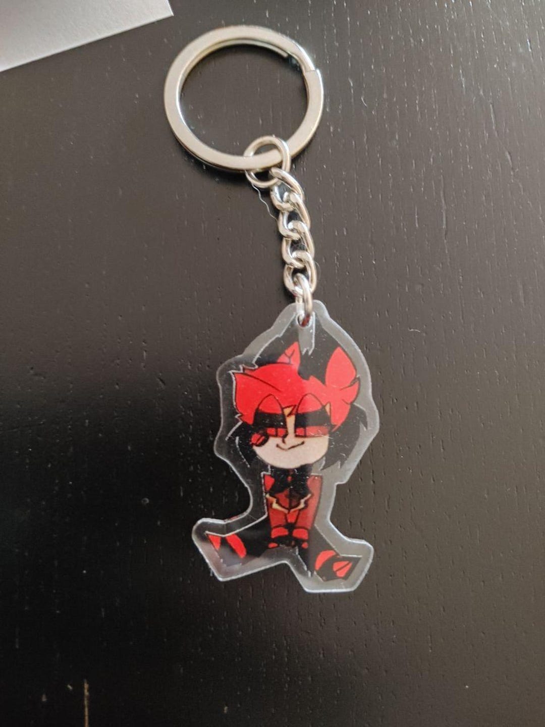 Alastor Keychain hazbin Hotel - Etsy