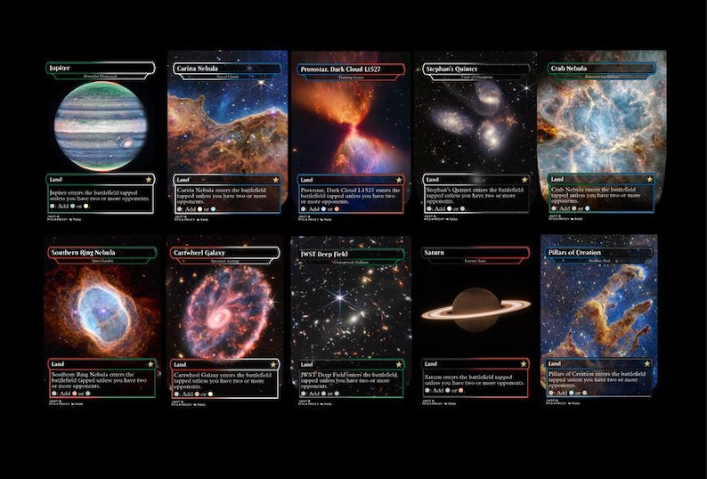 NASA JWST MTG Dual Land Proxy Cards Bond Shock Lands Proxies James Webb ...