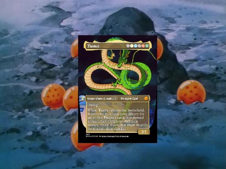 MTG Proxy Commander - DBZ Shenron Alternate Art Tiamat - Custom Magic ...