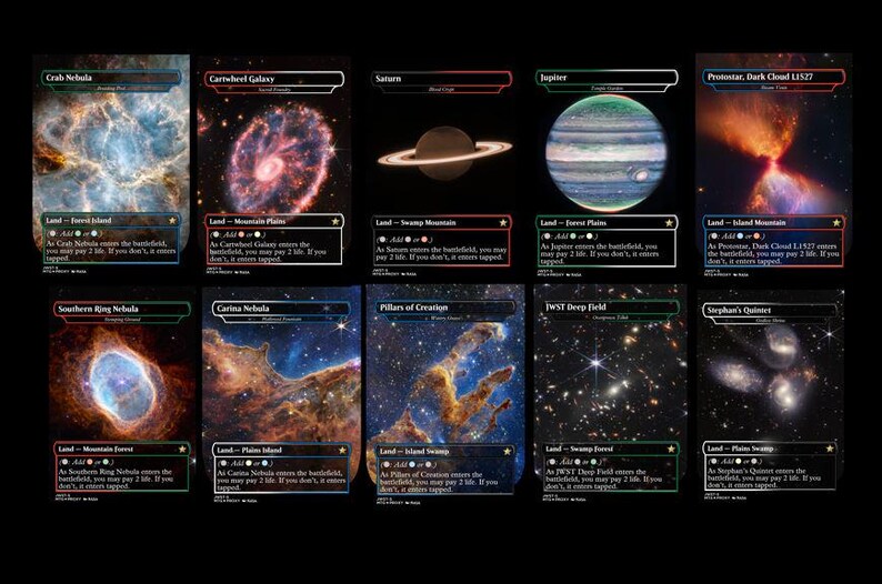 NASA JWST MTG Dual Land Proxy Cards Bond Shock Lands Proxies James Webb ...