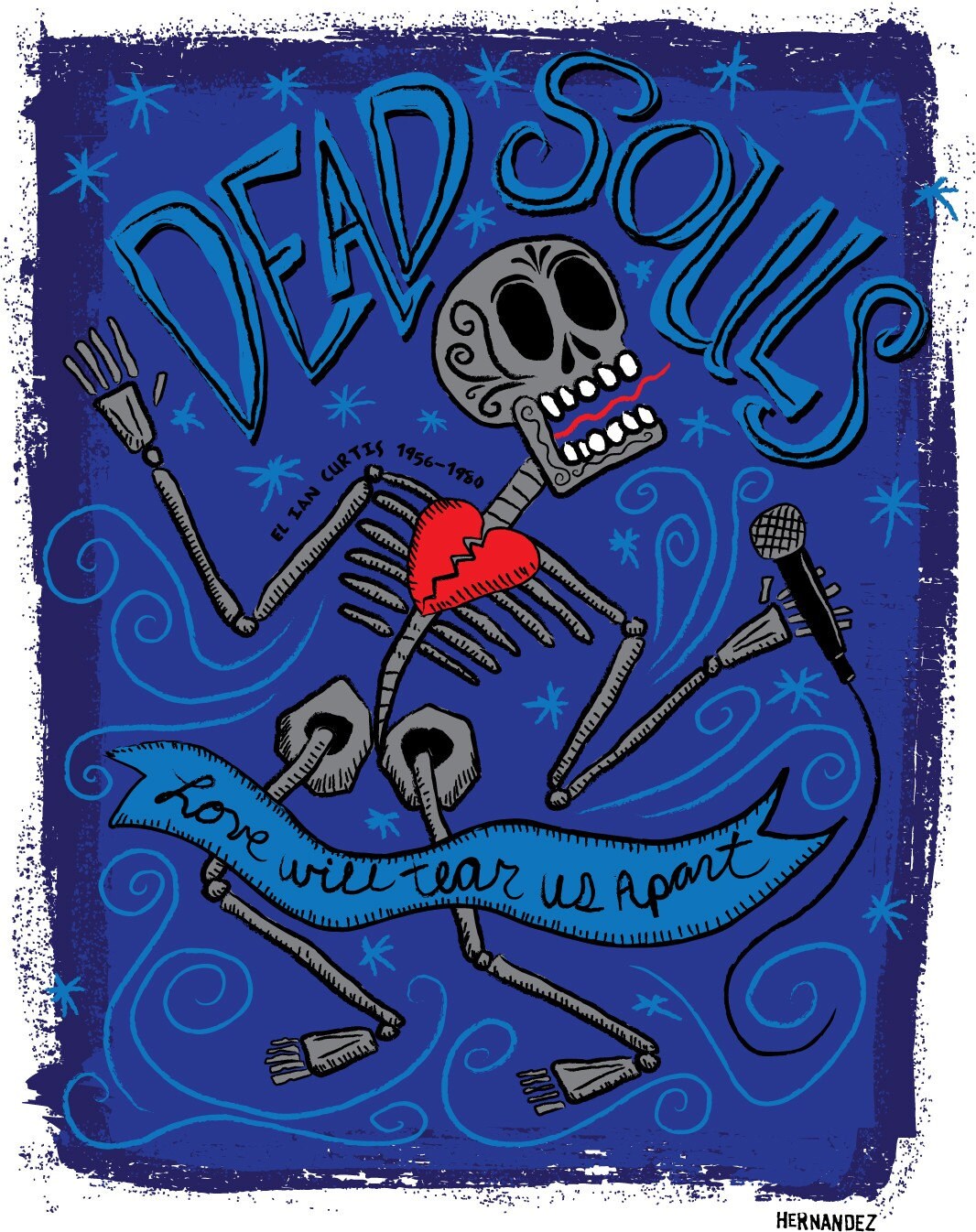 El Ian Curtis Print Day Of The Dead Rock Stars Etsy el-ian-curtis-print-day-of-the-dead-rock-stars-etsy