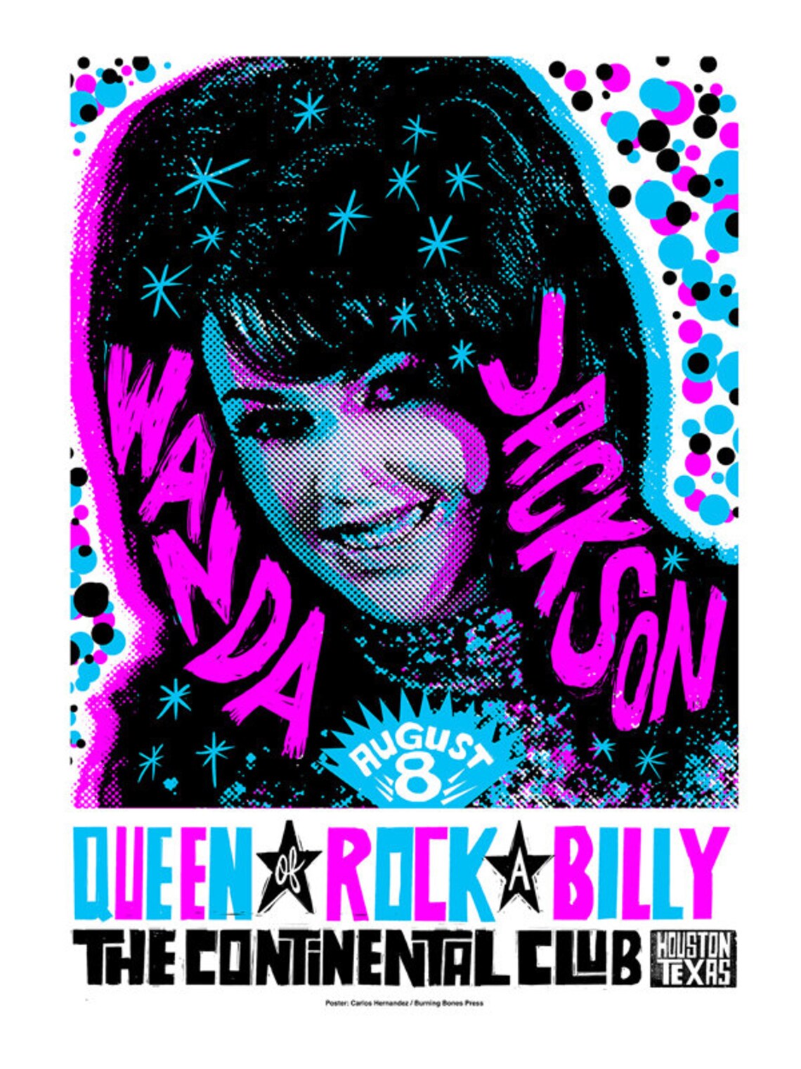 Wanda Jackson Screenprinted Poster - Etsy