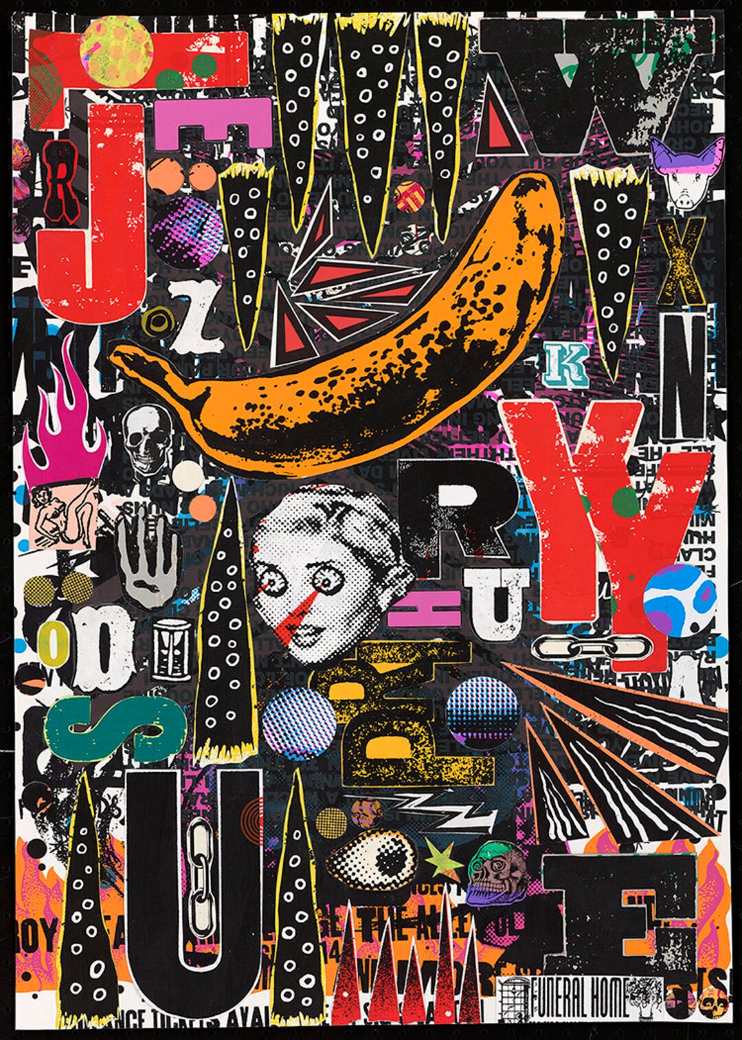 Big Banana Collage Print - Etsy