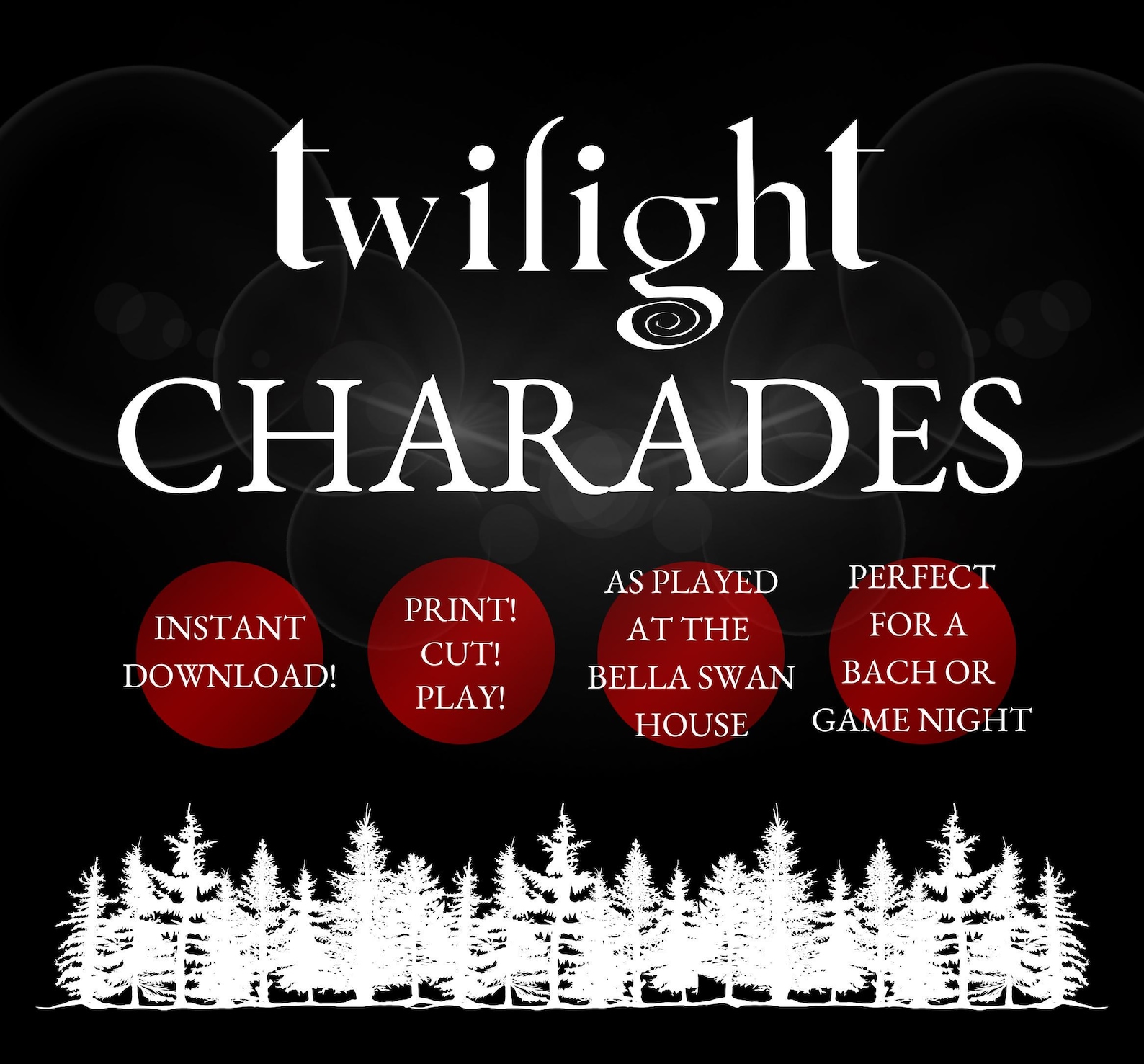 Twilight Game - Charades Digital Download Cards - Great Fun for ...