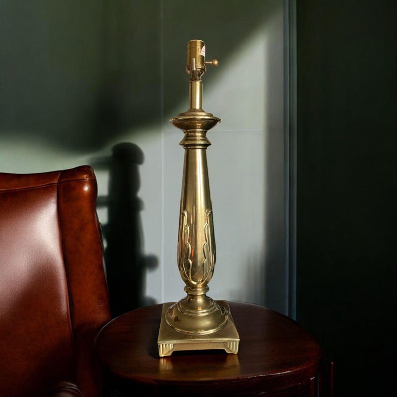 Brass Table Lamp - Etsy