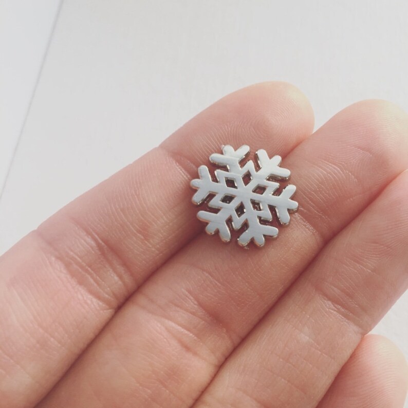 Snowflake Pin Enamel Pin Badge Gold Snowflake Silver | Etsy