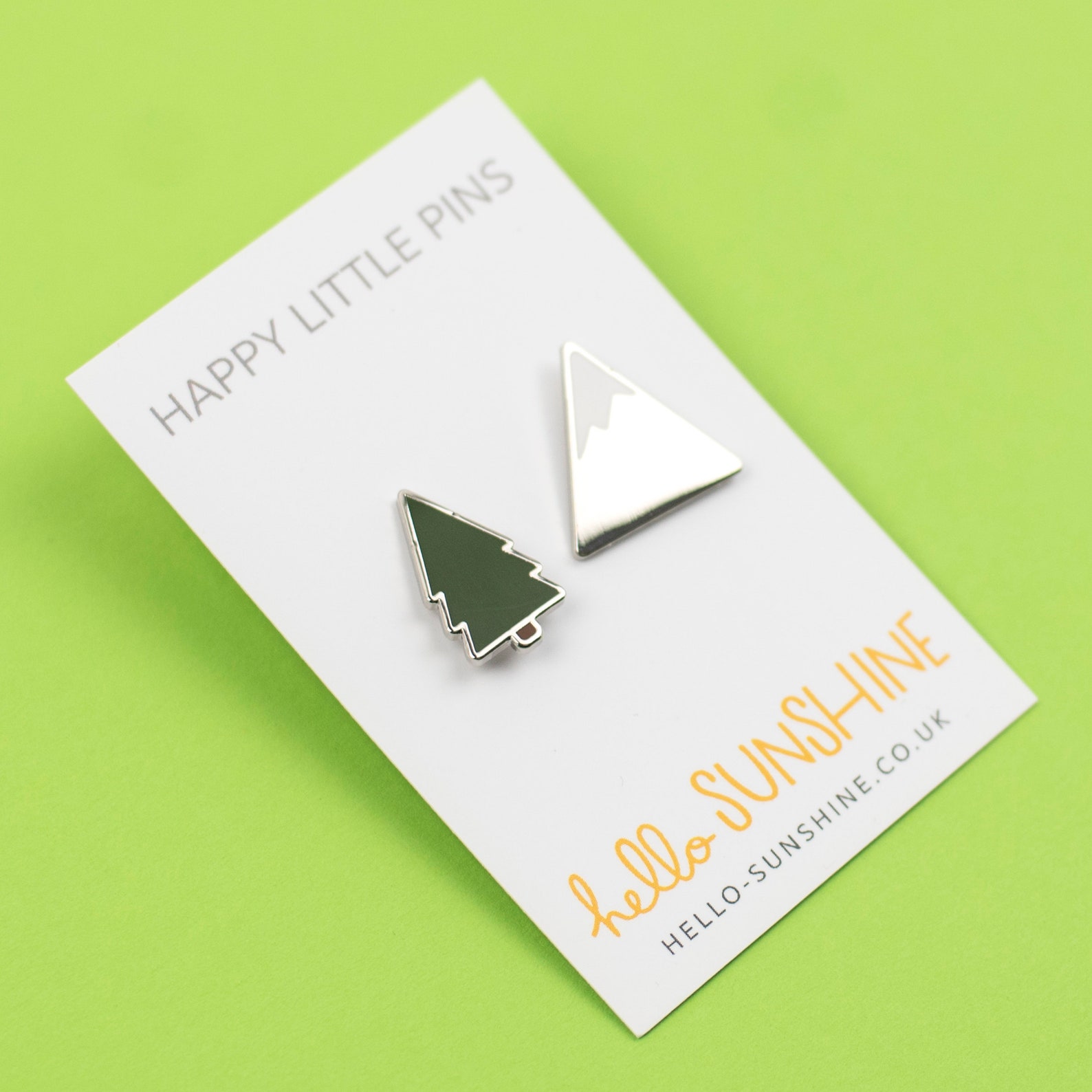 Great Outdoors Pin Set Tree and Mountain Enamel Pin Escape | Etsy