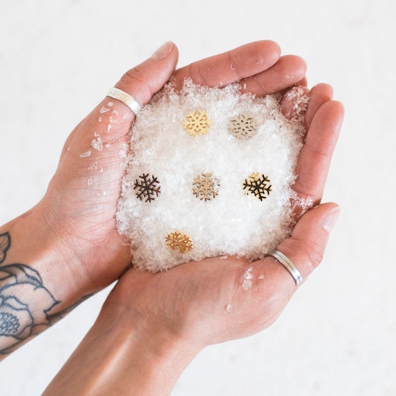 Snowflake Pin Enamel Pin Badge Gold Snowflake Silver | Etsy