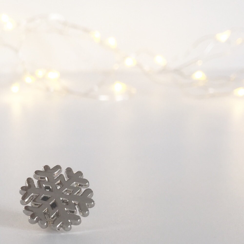 Snowflake pin enamel pin badge gold snowflake silver | Etsy