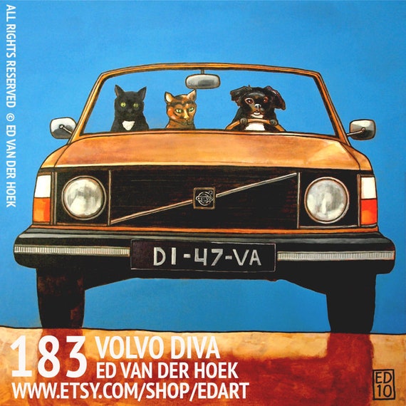 200 Volvo P544 folded art card 15x15cm/6x6inch with envelope Paper ...