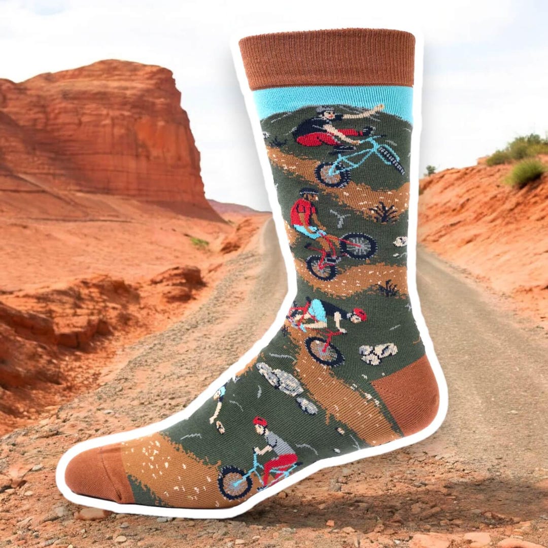 Decent Descent | Fun Happy Gift Socks for Men - Quirky Novelty Present ...