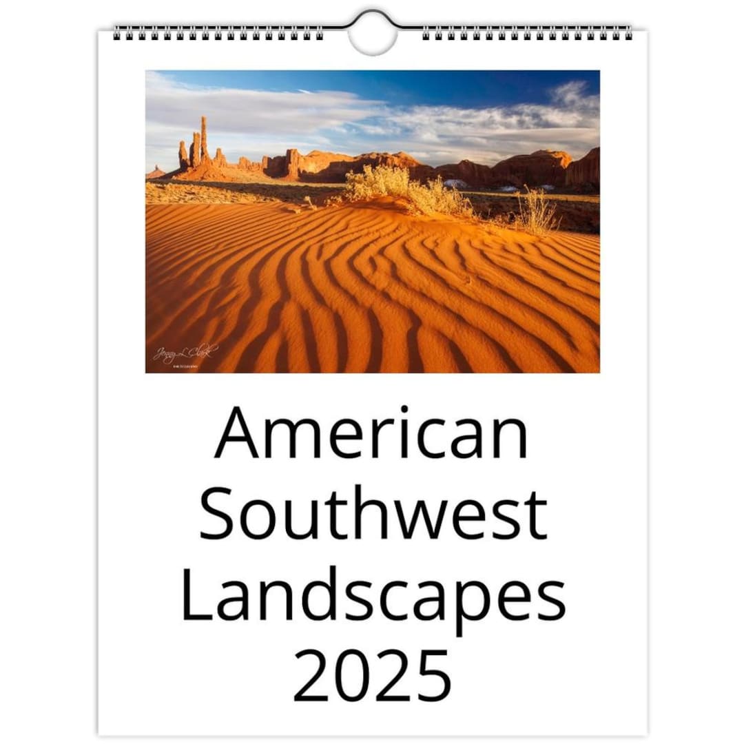 American Southwest Landscapes Wall Calendar 2025 - Etsy