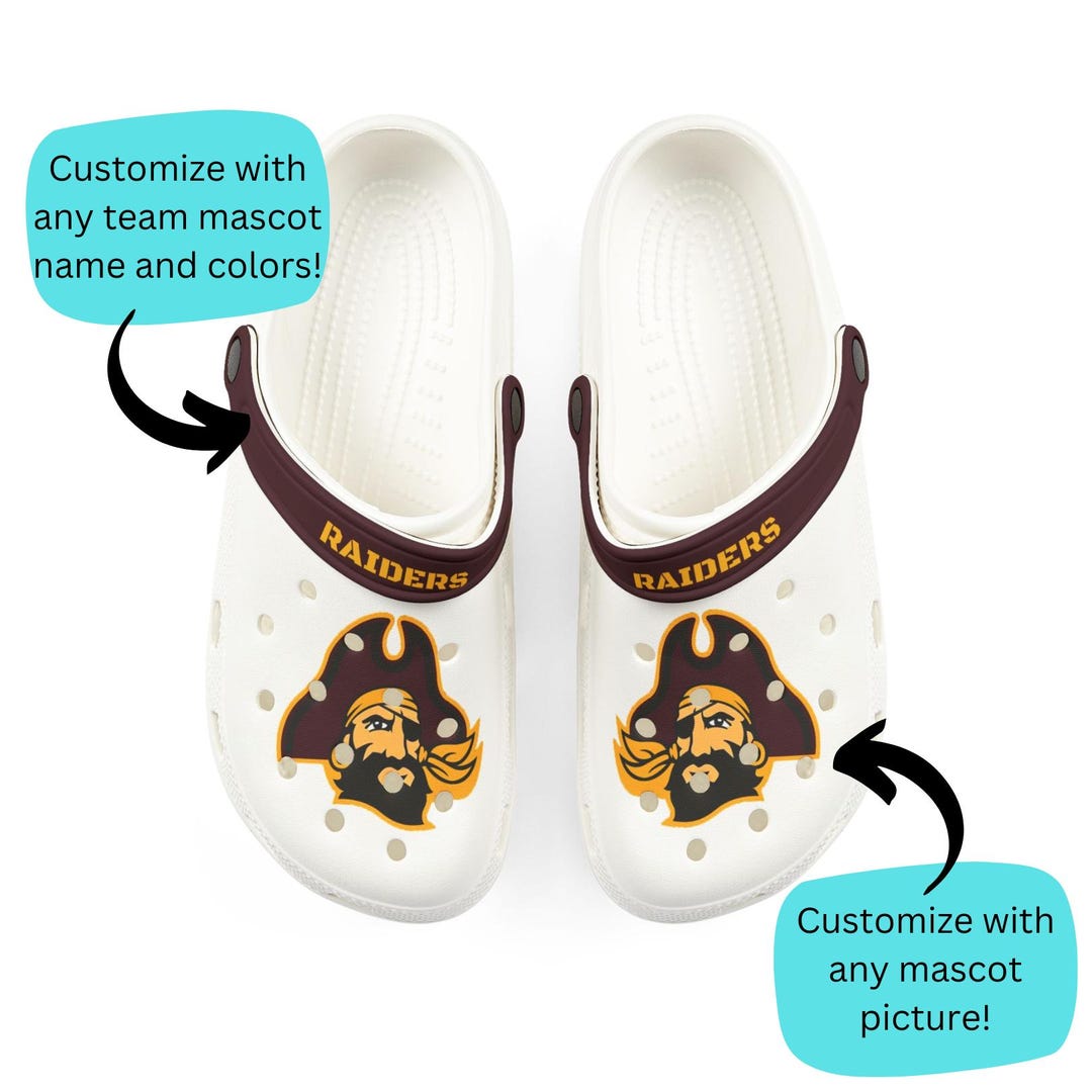 Custom School Spirit Clogs Personalized Crocs Dupe - Etsy