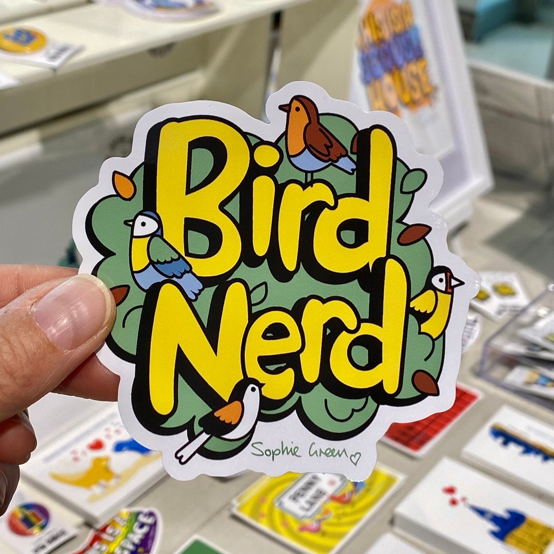 Bird Nerd Birdwatching Vinyl Sticker - Etsy