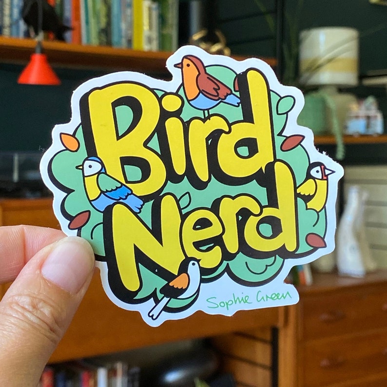 Bird Nerd Birdwatching Vinyl Sticker - Etsy