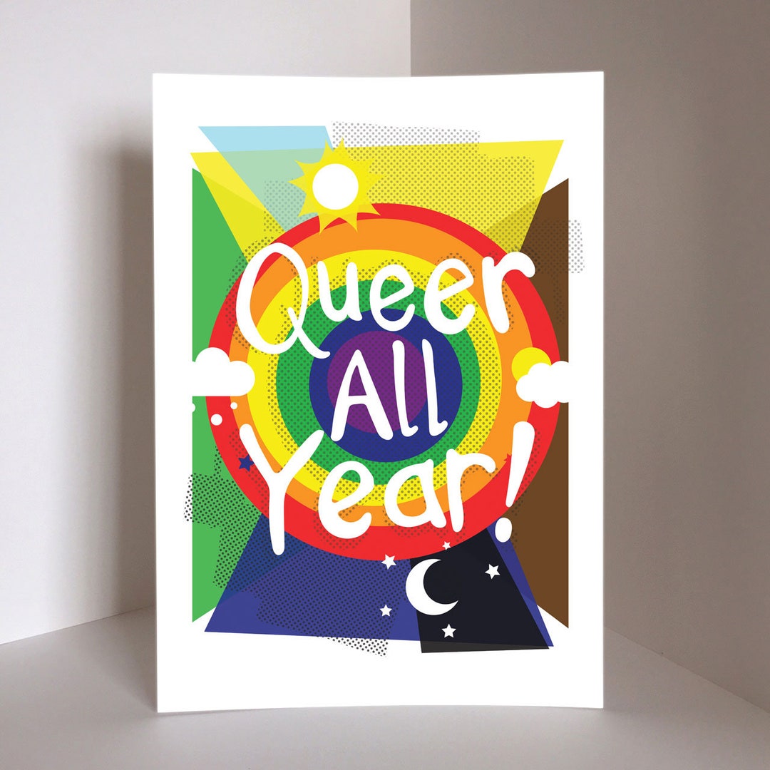 Queer All Year Signed Art Print LGBTQ - Etsy