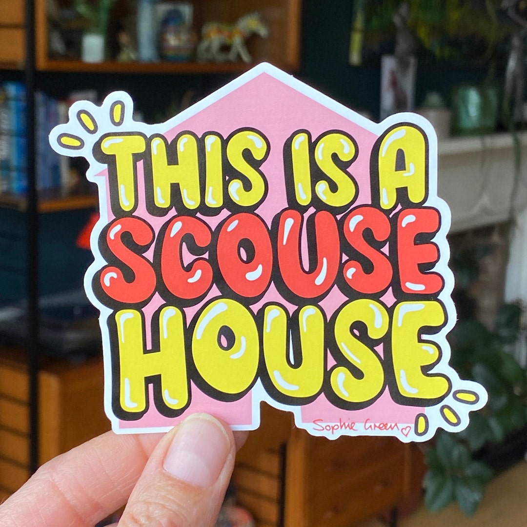 This is A Scouse House Red Liverpool Vinyl Sticker - Etsy
