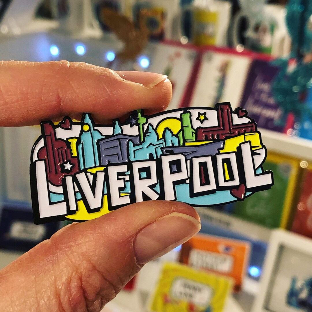 Liverpool City Waterfront Skyline Enamel Fridge Magnet - Etsy