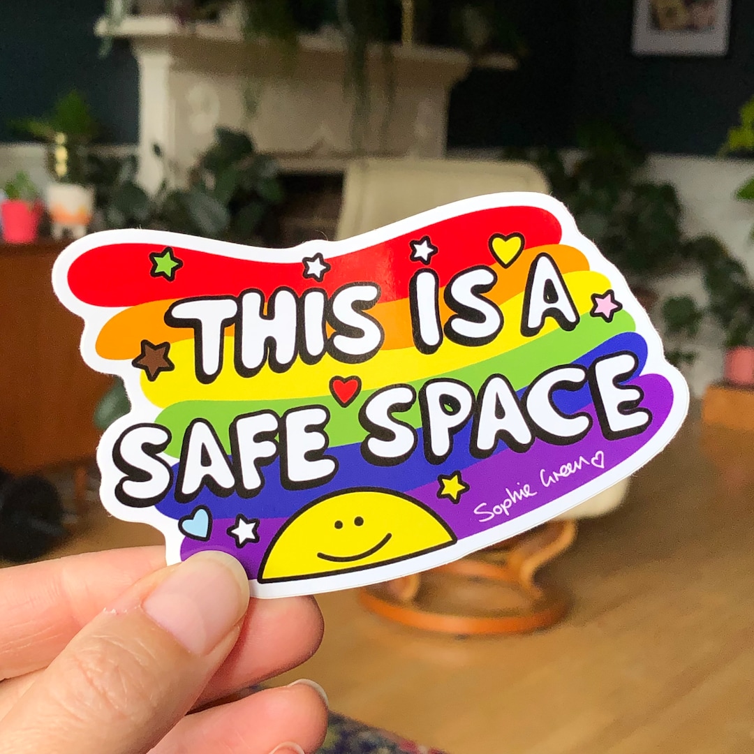 LGBTQ 'this is A Safe Space' Vinyl Sticker - Etsy