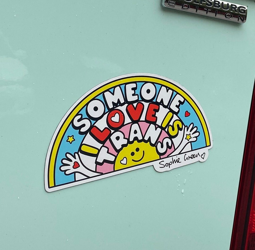 Someone I Love is Trans Magnet Large Soft Viny Pride Trans - Etsy