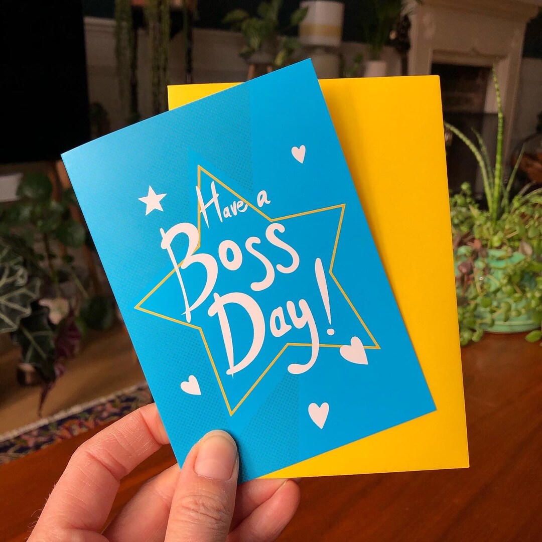 Scouse 'have a Boss Day' Greeting Card - Etsy