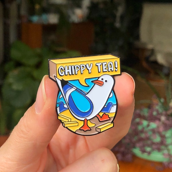 Chippy Pin Badge - Etsy