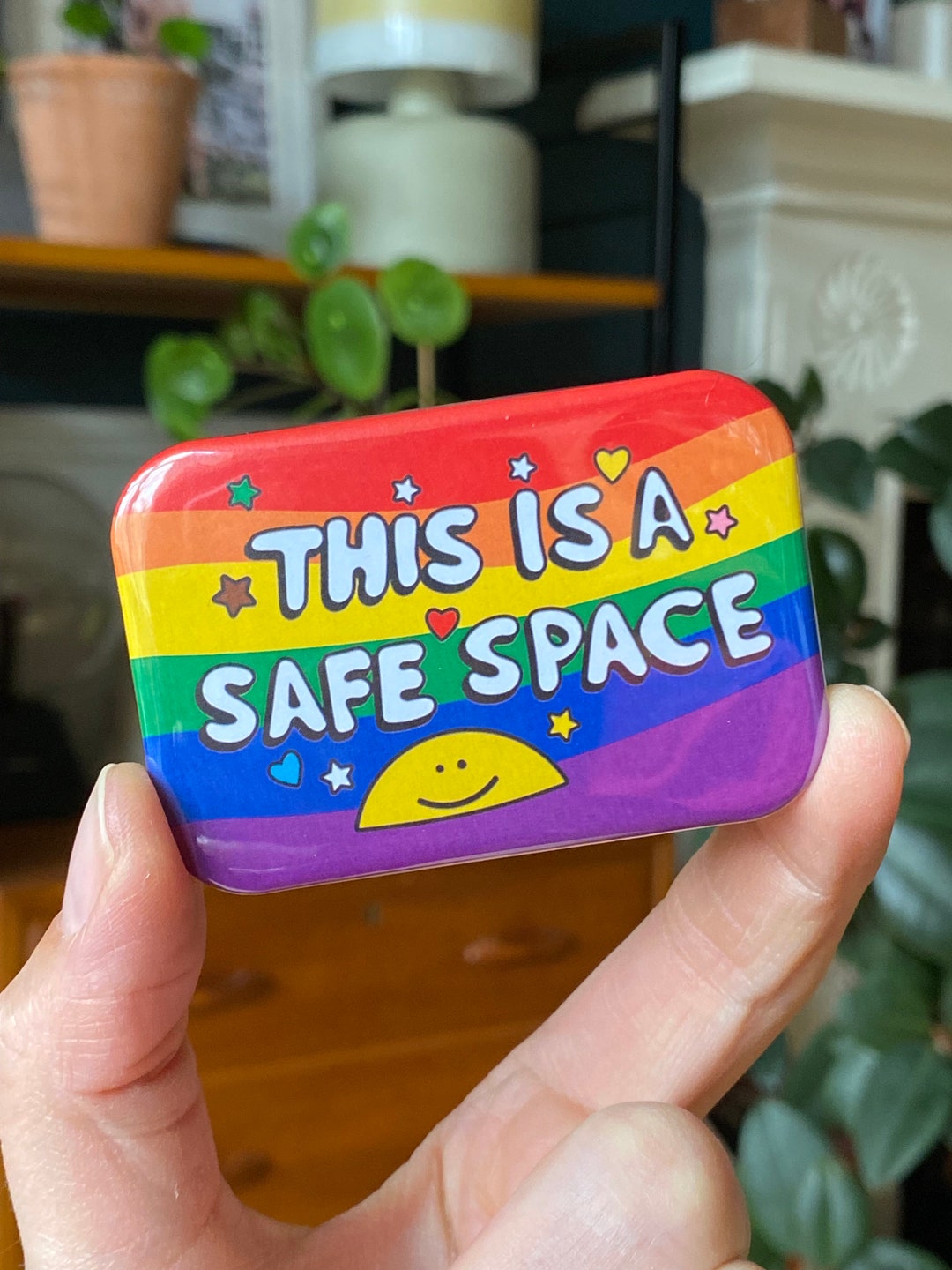 This is a Safe Space LGBT Pride Rainbow Fridge Magnet - Etsy