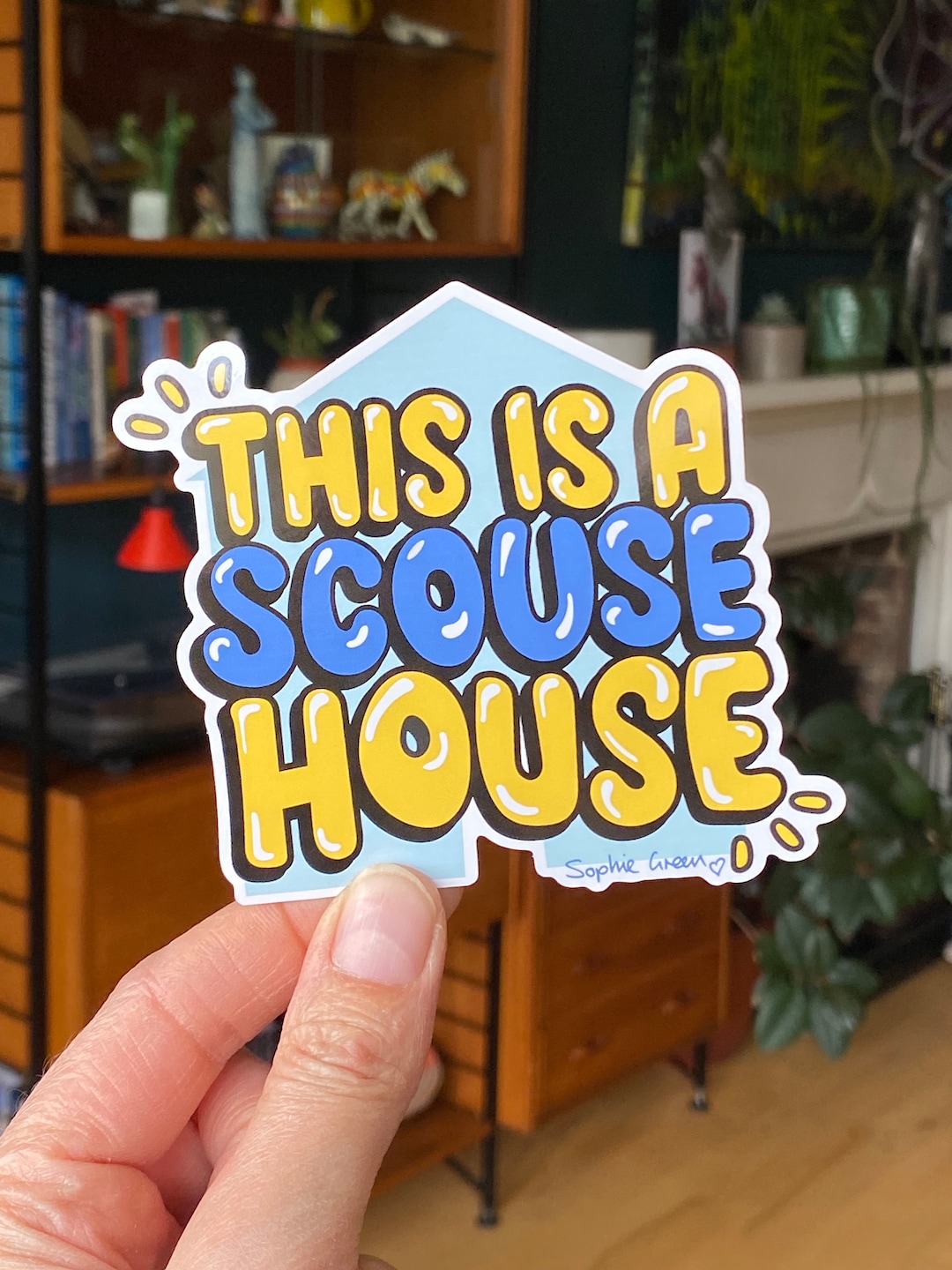 This is A Scouse House Blue Liverpool Vinyl Sticker - Etsy