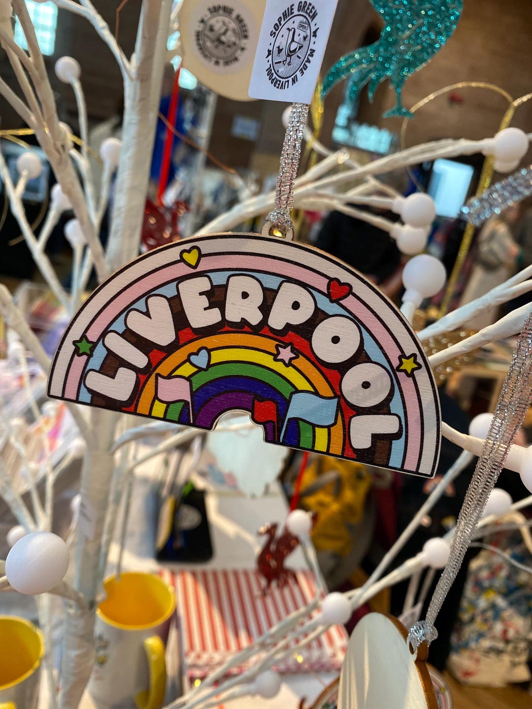 Liverpool Rainbow Wooden Decoration - Etsy