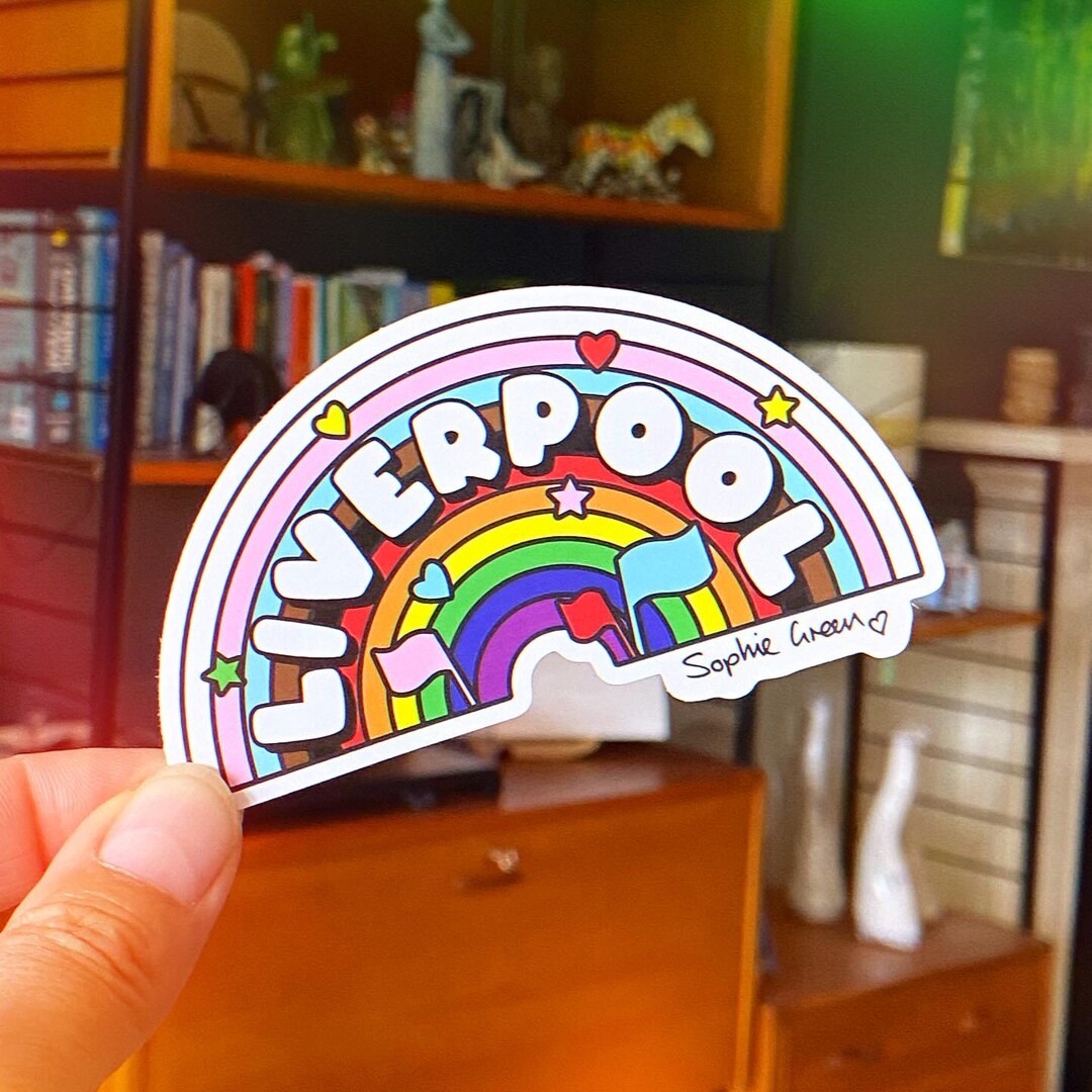 Liverpool Rainbow Vinyl Sticker - Etsy