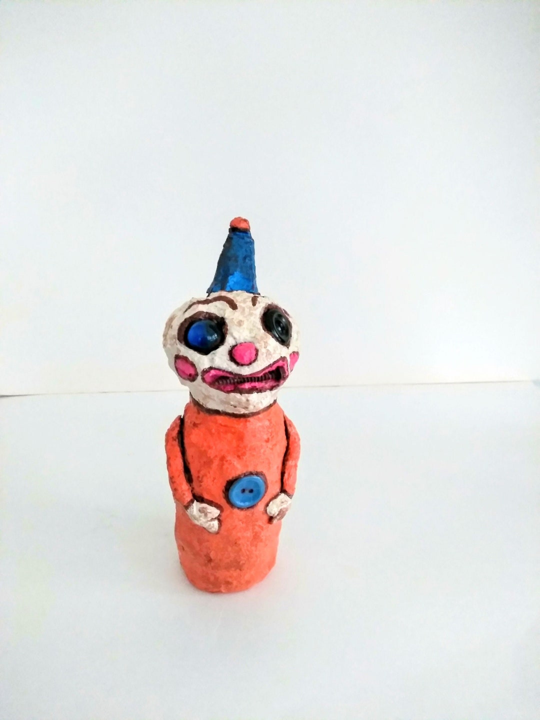Creepy Spooky Lost Your Marbles Clown Art Doll Extreme Primitive ...