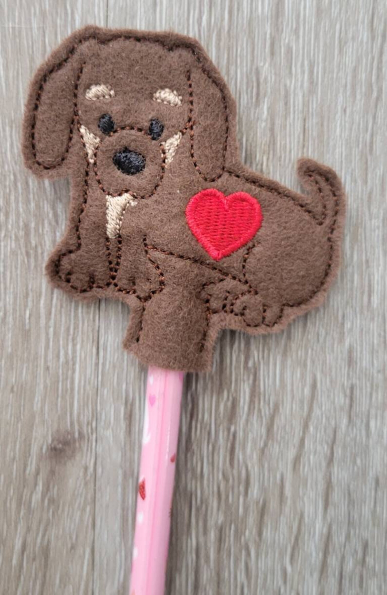 Valentines Day Gift Dog Pencil Toppers Class Party Favor - Etsy