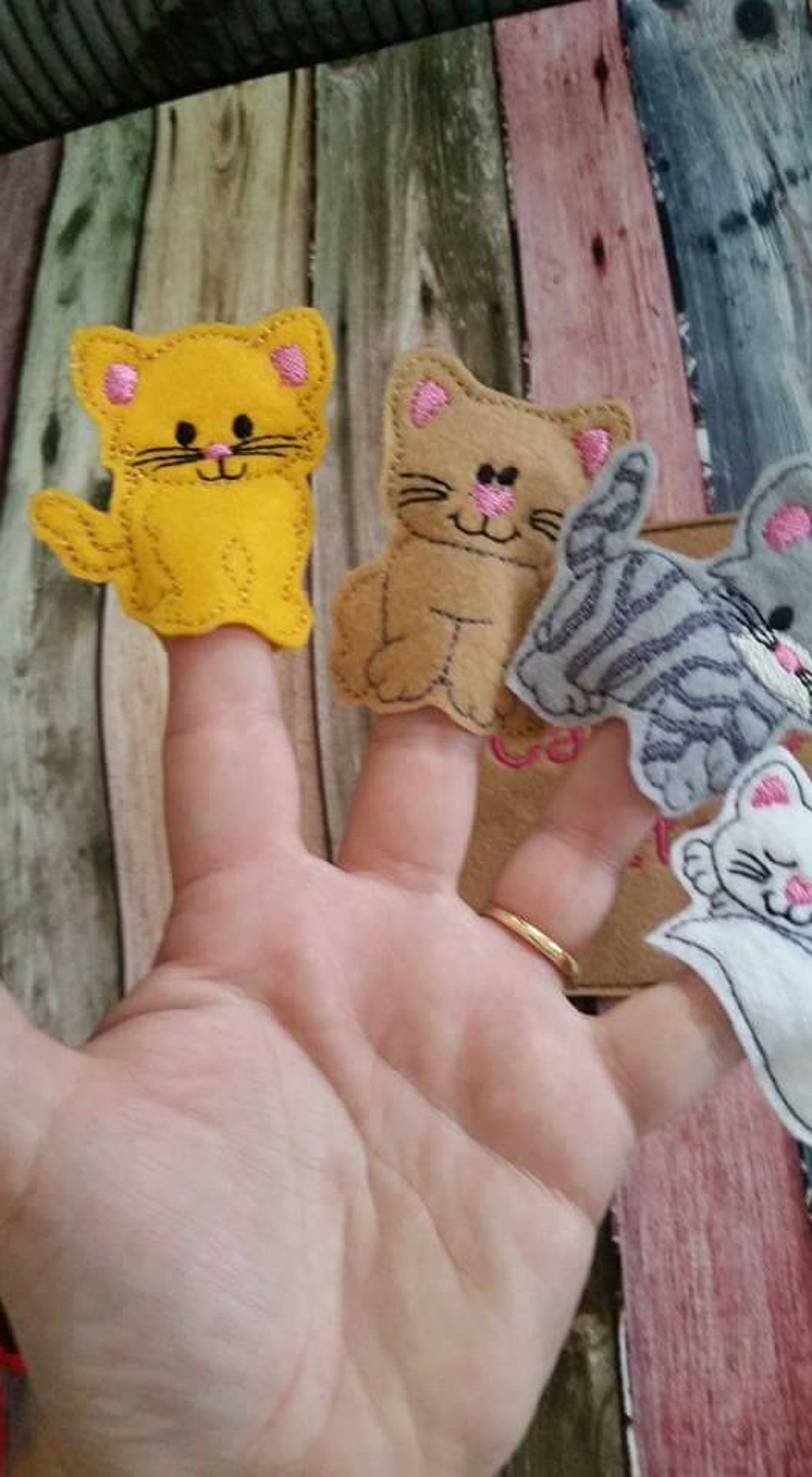 Cat Finger Puppets Cat Toy Kitten Finger Puppet - Etsy