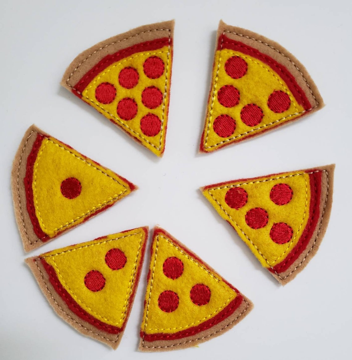 Aprender a contar fieltro pizza contando página de libro | Etsy