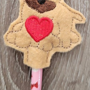 Valentines Day Gift - Dog Pencil Toppers - Class Party Favor - Puppy ...