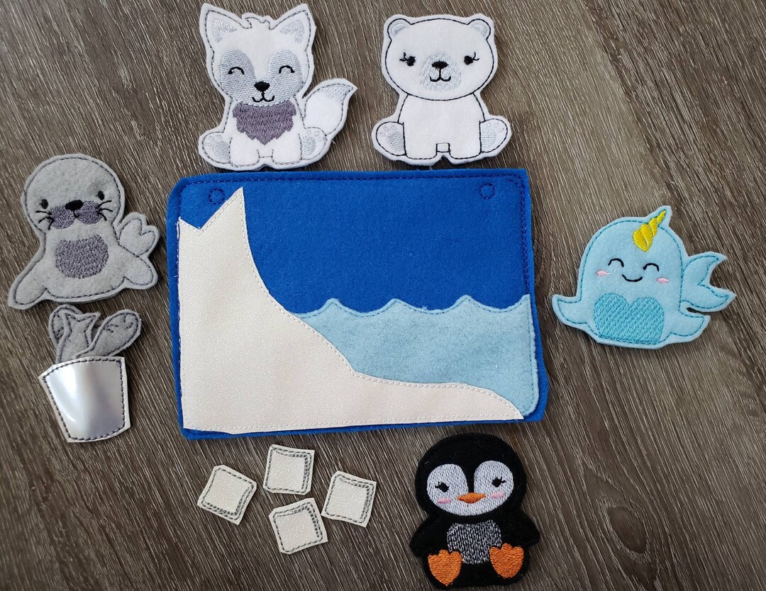 Arctic Animal Felt Finger Puppets: Kids Learning Toy - Etsy