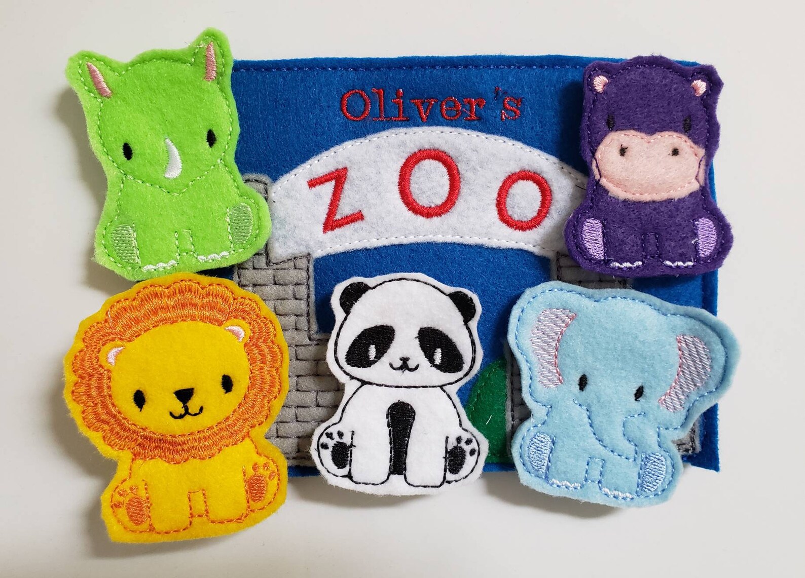 Zoo Animal Finger Puppets Zoo Storage Bag Free - Etsy
