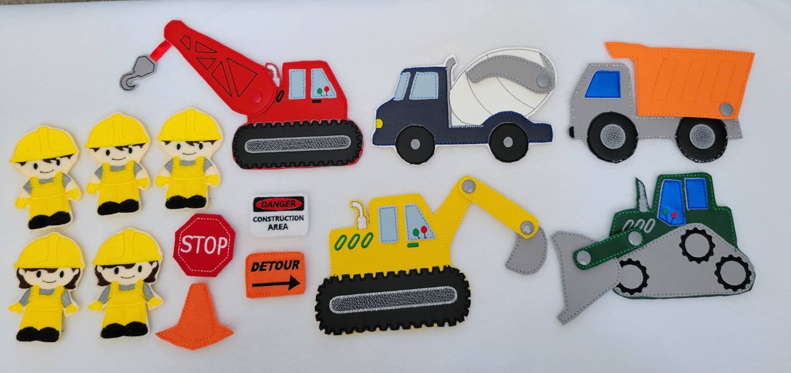 Movable Construction Vehicle Play Set Construction Worker - Etsy