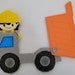 Movable Construction Vehicle Play Set Construction Worker Finger ...