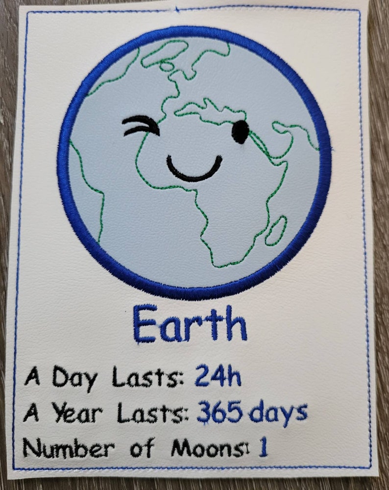 Solar System Planet Flash Cards Outer Space Facts Teaching - Etsy