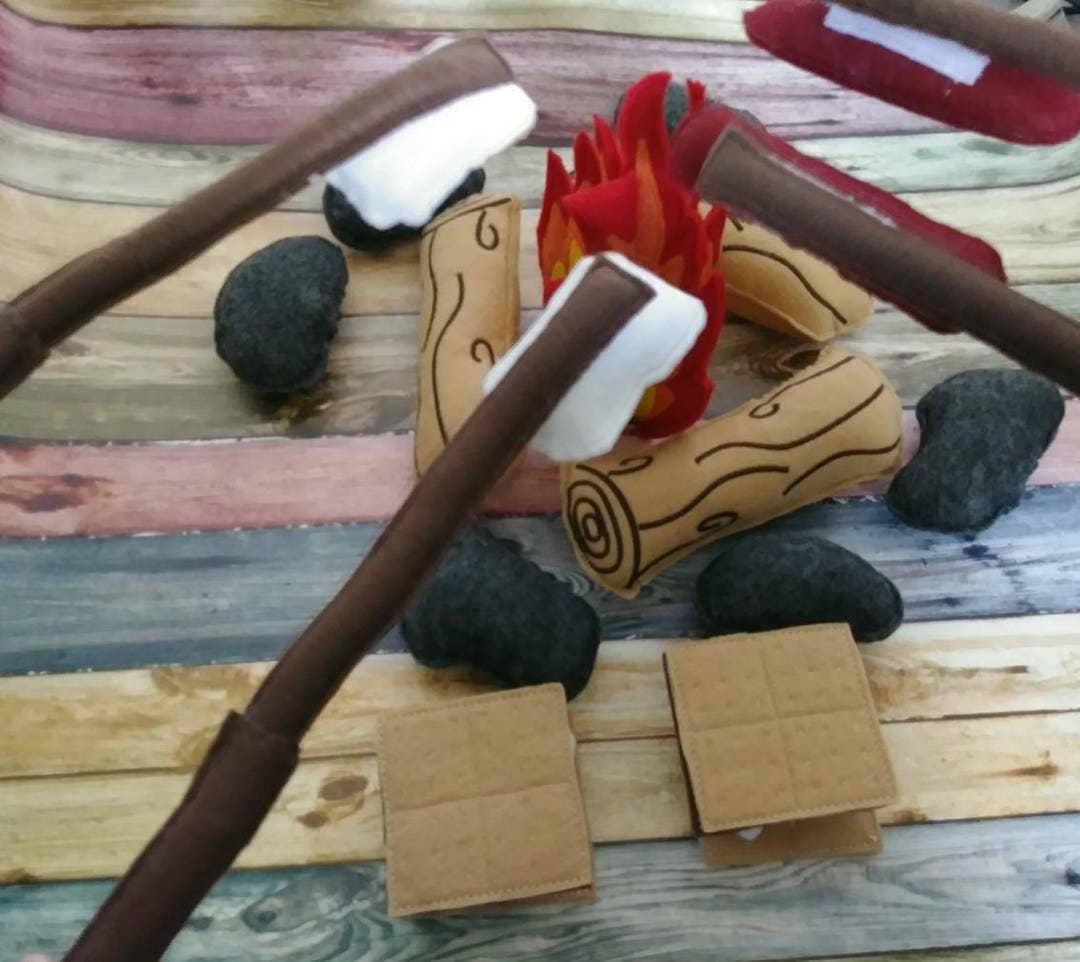 Felt Campfire - Fake Fire Pit - Pretend Campfire - Pretend Play ...