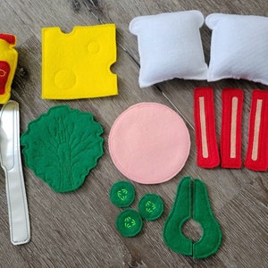 Felt Food Sandwich - Pretend Play - Sandwich Restaurant Play Set - Felt ...