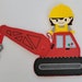Movable Construction Vehicle Play Set Construction Worker Finger ...