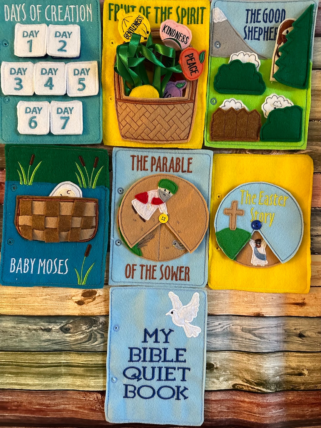 Children's Bible Quiet Book - Baptism Gift for Godchild - Engagement ...