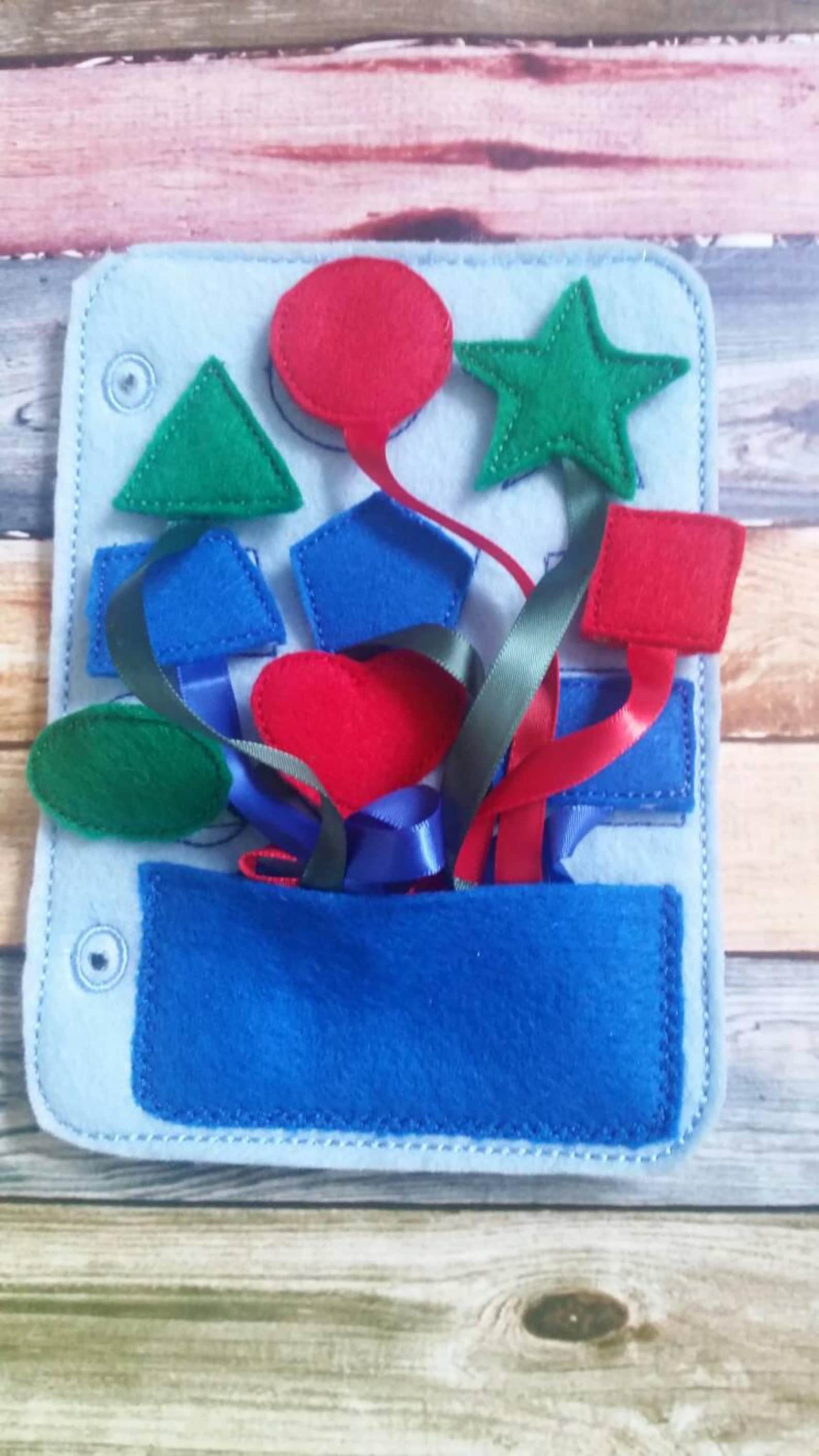 Toddler Quiet Book Quiet Book Pages Shapes Matching Game - Etsy