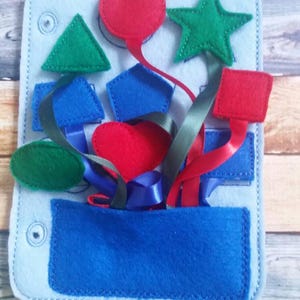 Toddler Quiet Book- Quiet Book Pages - Shapes - Matching Game - Learn ...