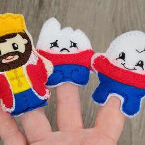 Humpty Dumpty Nursery Rhyme Finger Puppet Set - Cracked Egg - Kings ...