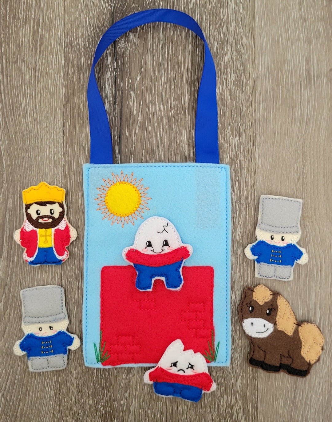 Humpty Dumpty Nursery Rhyme Finger Puppet Set - Cracked Egg - Kings ...